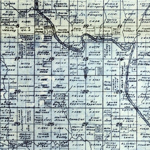 1913 Map of Coweta Broken Arrow Oil and Gas District Creek Nation ...