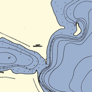 1949 Map of Corey Lake St Joseph County Michigan | Etsy