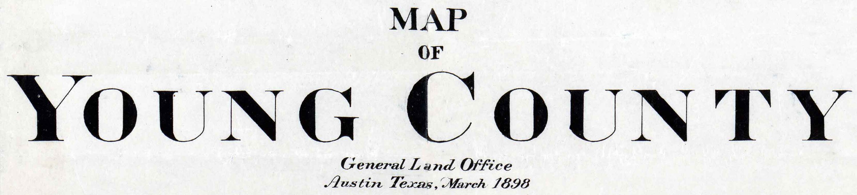 1898 Farm Line Map of Young County Texas - Etsy