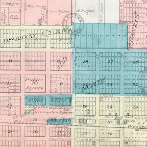 1911 Map of Fairbury Livingston County Illinois - Etsy