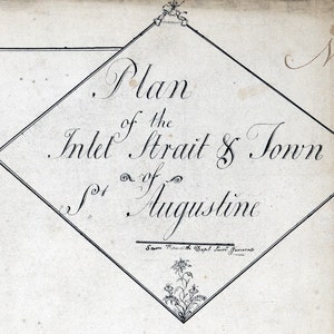 1760 Map of Saint Augustine Florida - Etsy