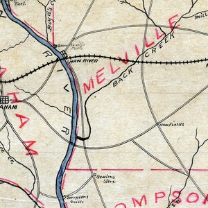 1879 Map of Alamance County North Carolina - Etsy