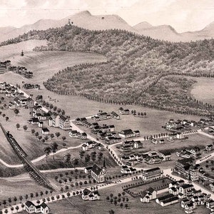 1883 Panoramic Map of Bethlehem Grafton County New Hampshire - Etsy