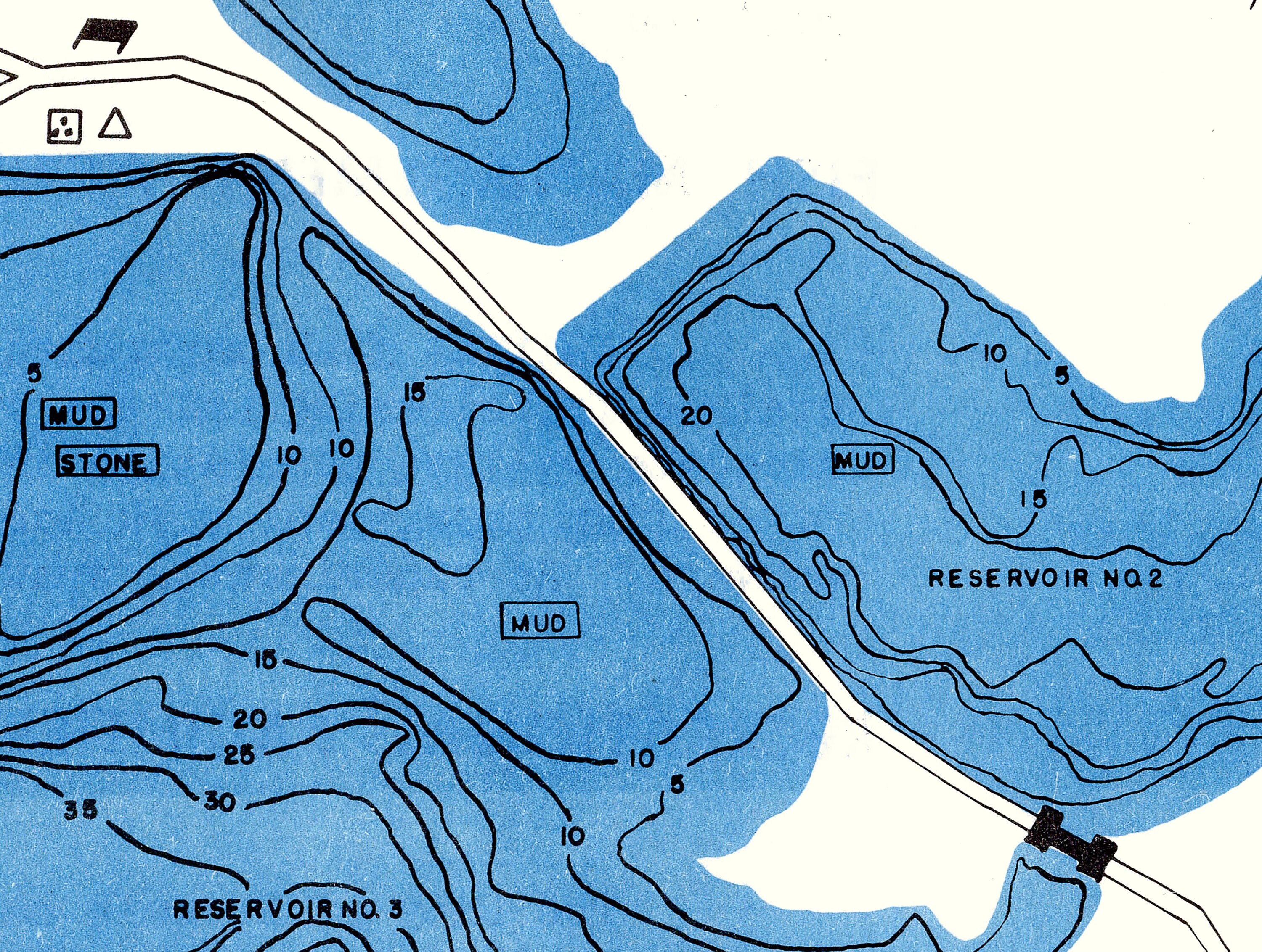 1959 Map of Norwalk Reservoir Huron County Ohio - Etsy
