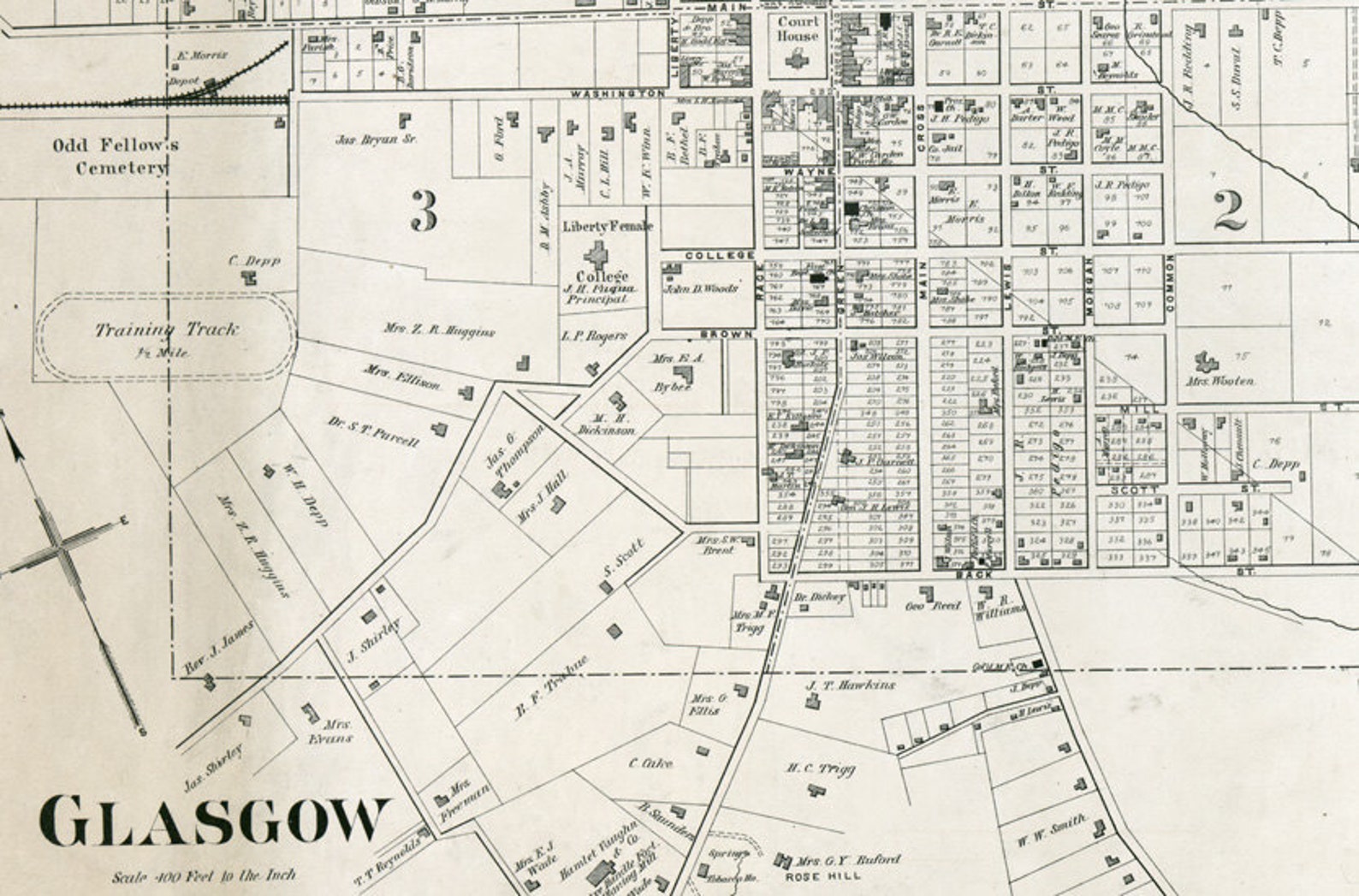 1879 Map of Barren County Kentucky Glasgow | Etsy