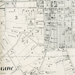 1879 Map of Barren County Kentucky Glasgow - Etsy