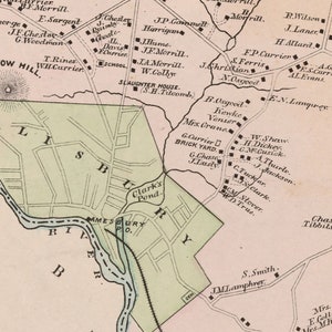 1884 Map of Salisbury Massachusetts - Etsy