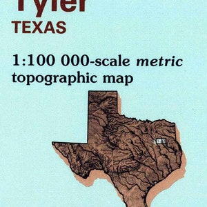1991 Topo Map of Tyler Texas Quadrangle Athens Palestine Lake - Etsy