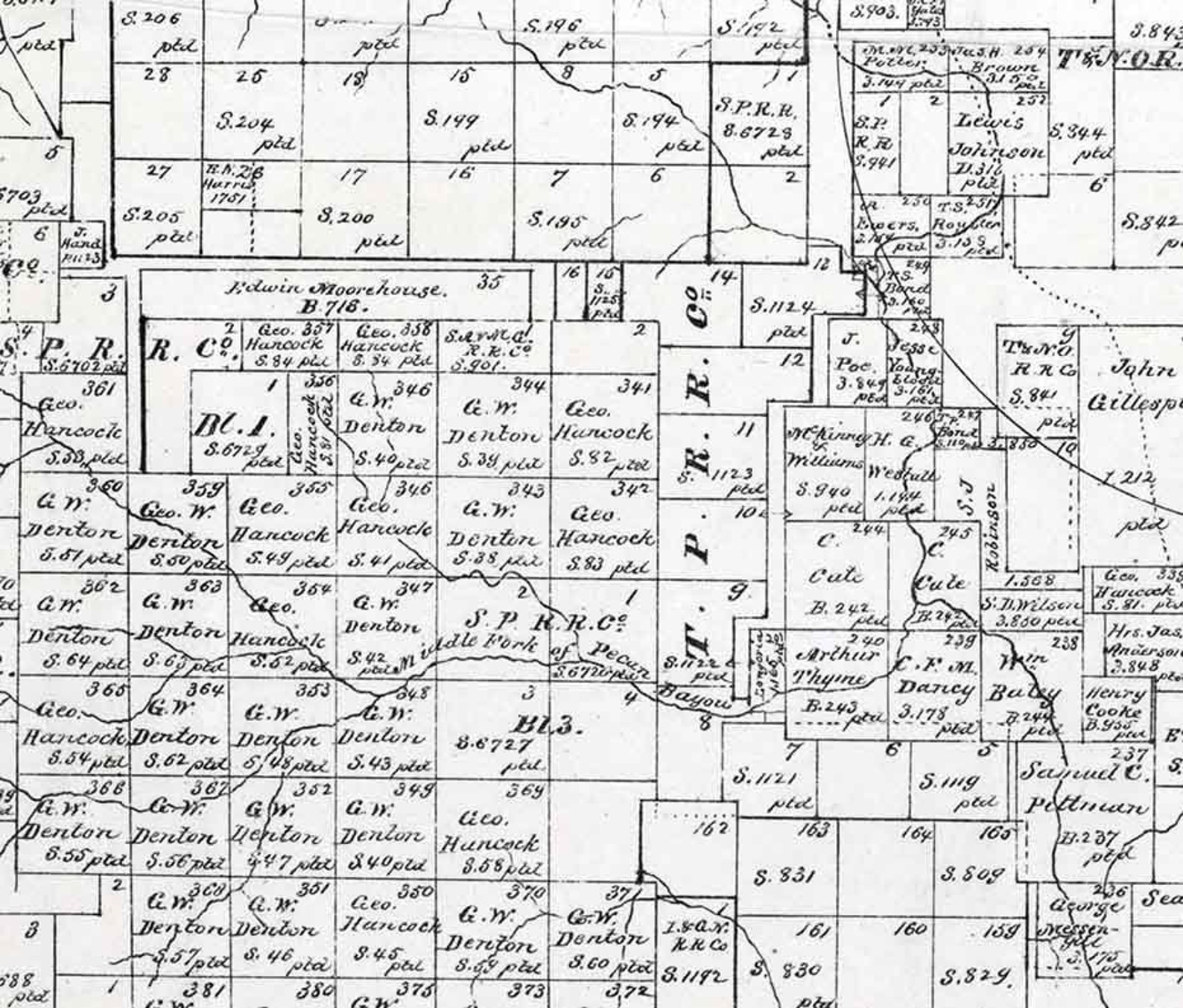 1880 Farm Line Map of Callahan County Texas - Etsy