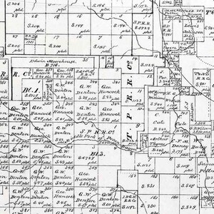 1880 Farm Line Map of Callahan County Texas - Etsy