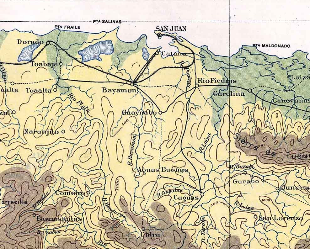 1899 Map of Puerto Rico Showing Distribution of Crop Lands - Etsy UK