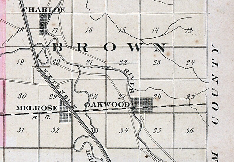 1892 Map of Paulding County Ohio | Etsy