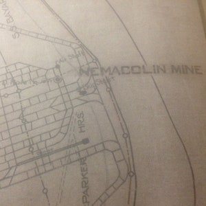 1920 Nemacolin Mine Map Carmichaels Greene County Pa - Etsy