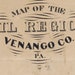 1864 Map of the Oil Region Venango County Pennsylvania - Etsy
