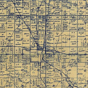 1921 Farm Line Map of Cherokee County Kansas - Etsy