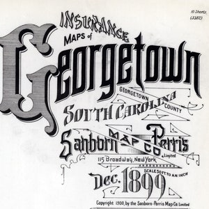 1899 Town Map of Georgetown South Carolina - Etsy