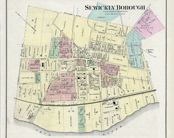 Allegheny County Map - Etsy