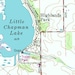 1992 Map of Big Chapman Lake Indiana - Etsy