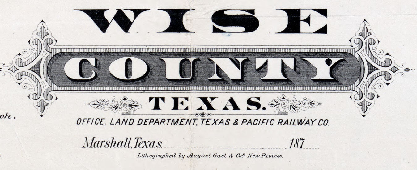 1870 Map of Wise County Texas | Etsy