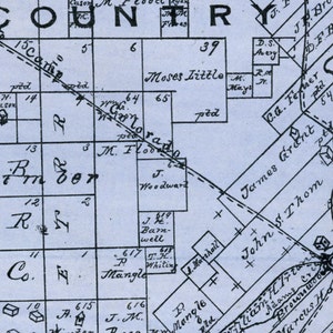 1876 Map of Brown County Texas - Etsy