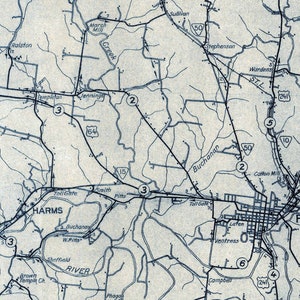 1930 Map of Lincoln County Tennessee - Etsy