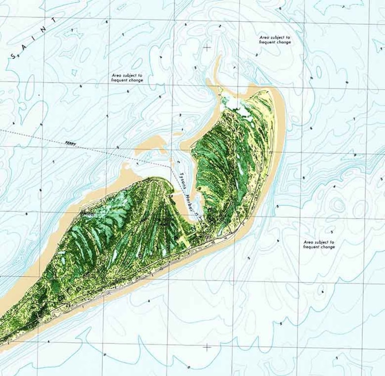 1982 Topo Map of Dog Island Florida Quadrangle | Etsy