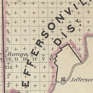 1840 Map of Indiana - Etsy