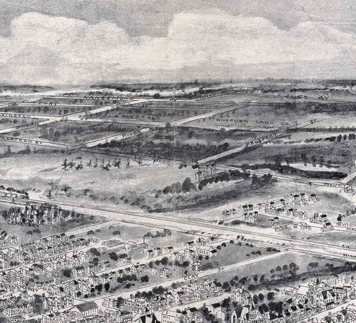 1907 Panoramic Map of Suffolk Nansemond County Virginia - Etsy