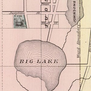 1878 Town Map of Waupaca Waupaca County Wisconsin - Etsy