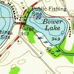 1961 Map of Golden Lake Steuben County Indiana - Etsy