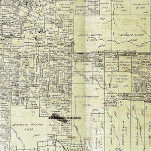1918 Farm Line Map of Gillespie County Texas - Etsy