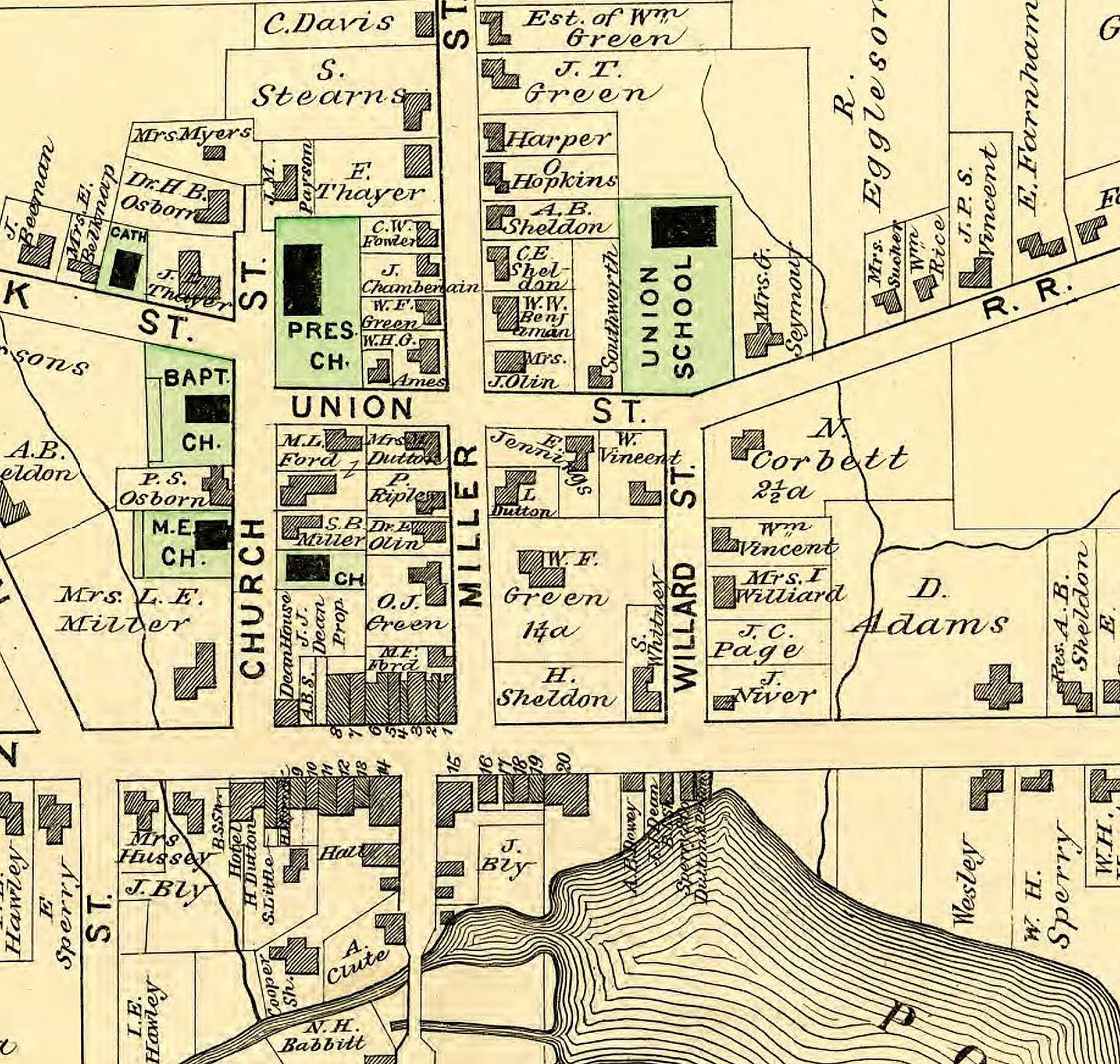 1881 Town Map of Sherman Chautauqua County New York - Etsy
