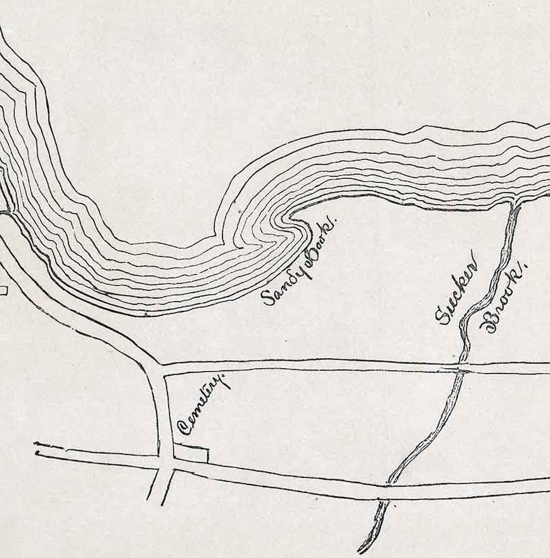 1890 Map of Webster Lake Franklin New Hampshire - Etsy