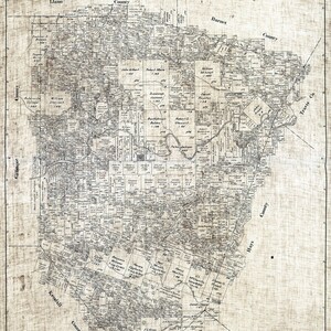 1916 Map of Blanco County Texas - Etsy
