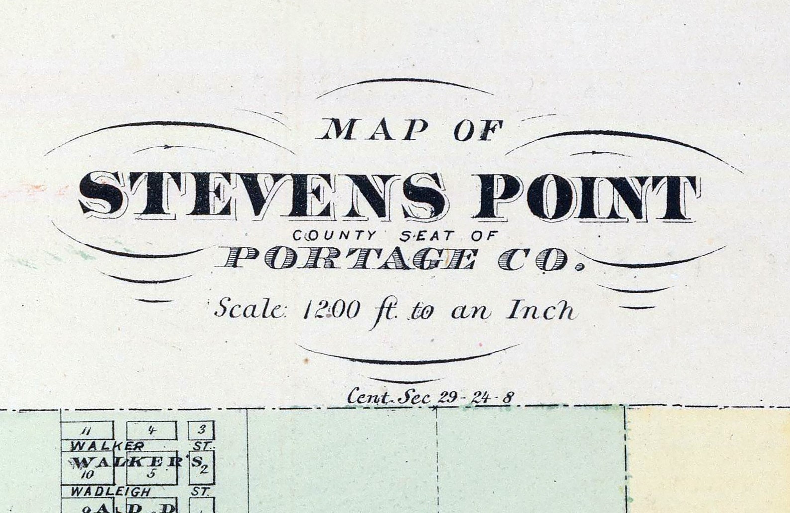 1878 Town Map of Stevens Point Portage County Wisconsin - Etsy