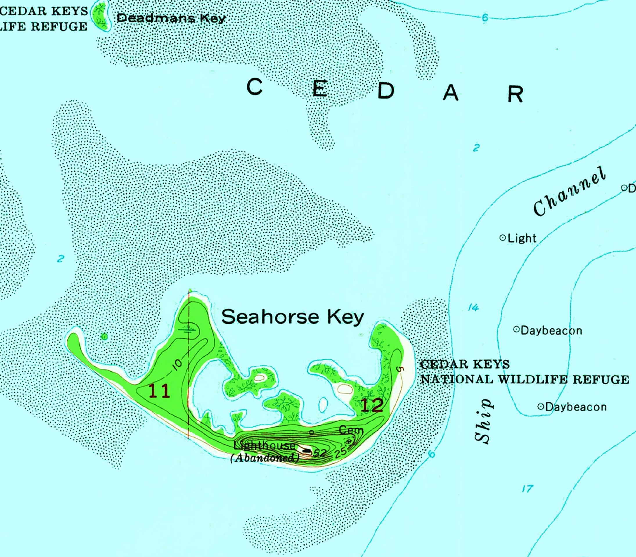 1963 Map of Cedar Key Florida - Etsy