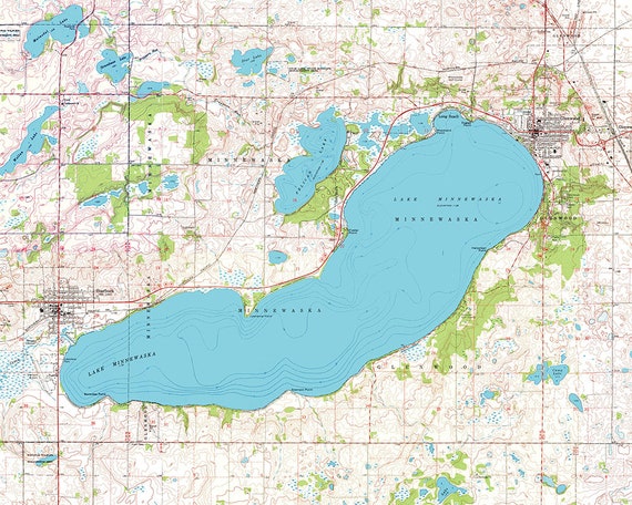 Minnesota Map With Just Lakes