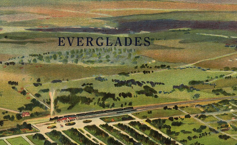 1915 Panoramic Map of West Palm Beach Florida - Etsy