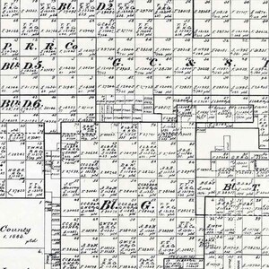 1892 Farm Line Map of Floyd County Texas - Etsy