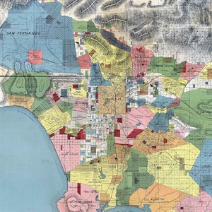 1888 Map of Los Angeles County California - Etsy