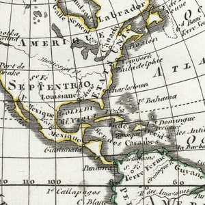 1809 Map of the World - Etsy