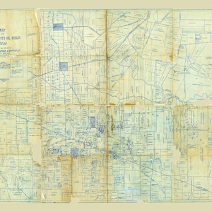 1919 Map of Bexar County Oil Fields Texas - Etsy