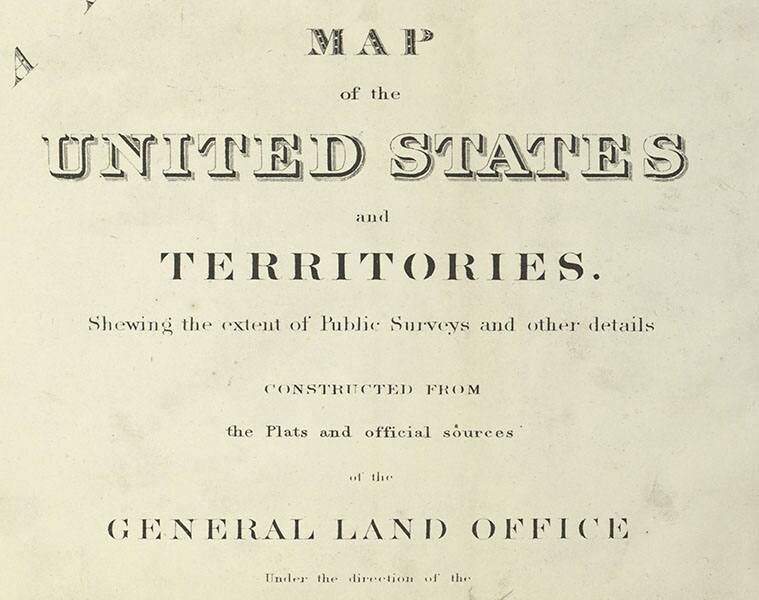 1866 Map of the United States - Etsy