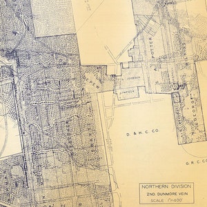 Dunmore Mine Scranton PA Coal Mine Map - Etsy
