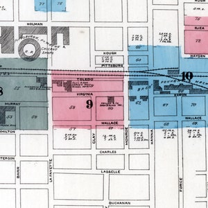 1885 Town Map of Fort Wayne Allen County Indiana - Etsy