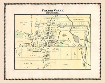 Cherry Creek Map - Etsy