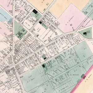 1874 Map of Doylestown Borough Bucks County Pennsylvania - Etsy