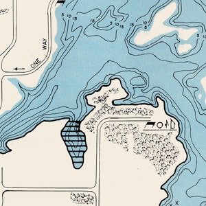 1958 Map of Mogadore Reservoir Portage County Ohio - Etsy