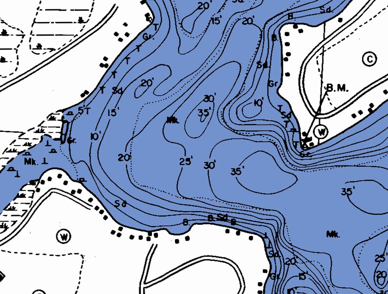 1966 Map of Planting Ground Lake Oneida County Wisconsin - Etsy Hong Kong