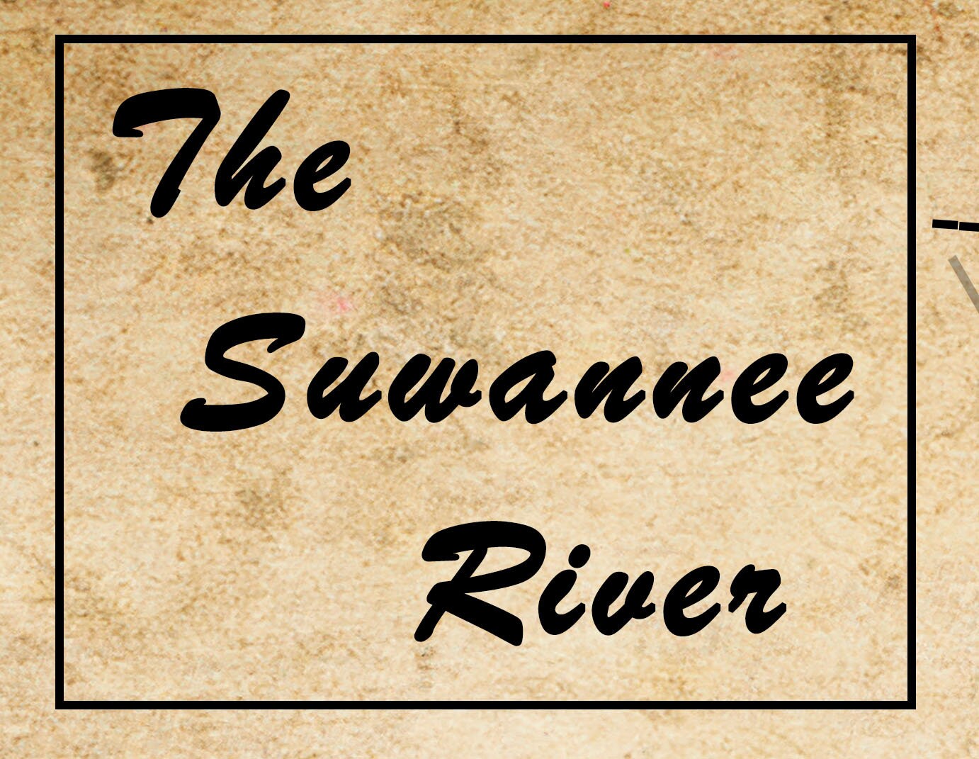Map of the Suwannee River Florida - Etsy